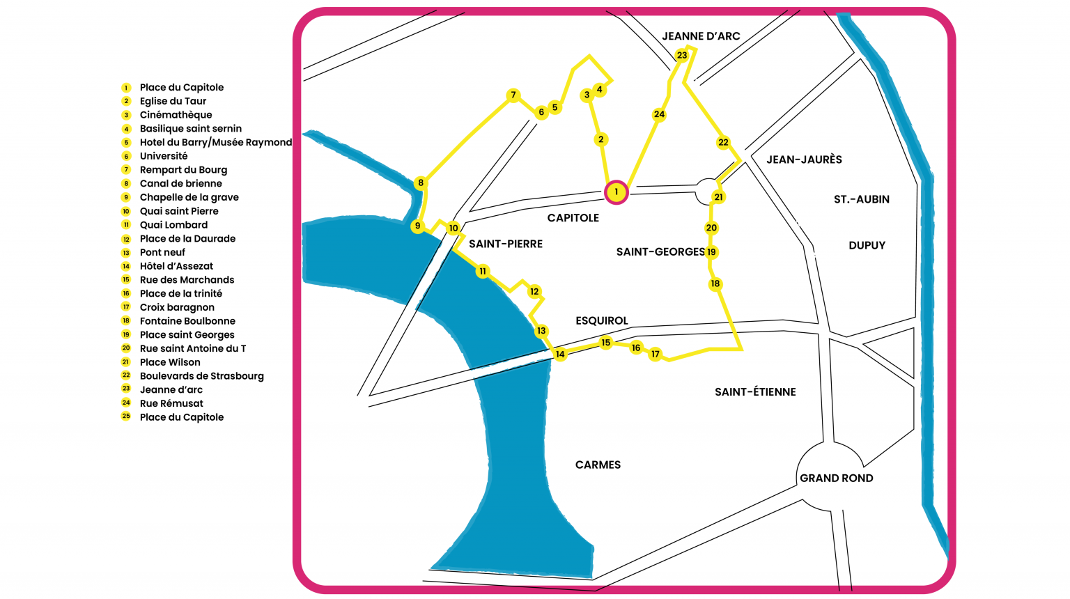 Circuit 1 - Garonne - Petit Train Toulouse